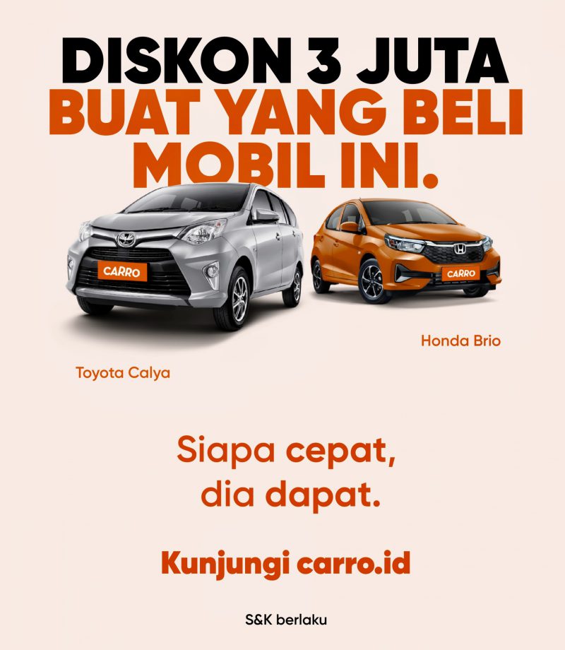 Beli Calya & Brio di Carro, Dapatkan Diskon Hingga Rp 3 Juta! I Carro.id